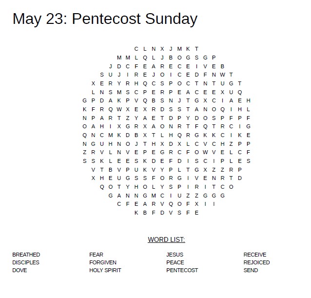 May 23: Pentecost Sunday - The Mass Box